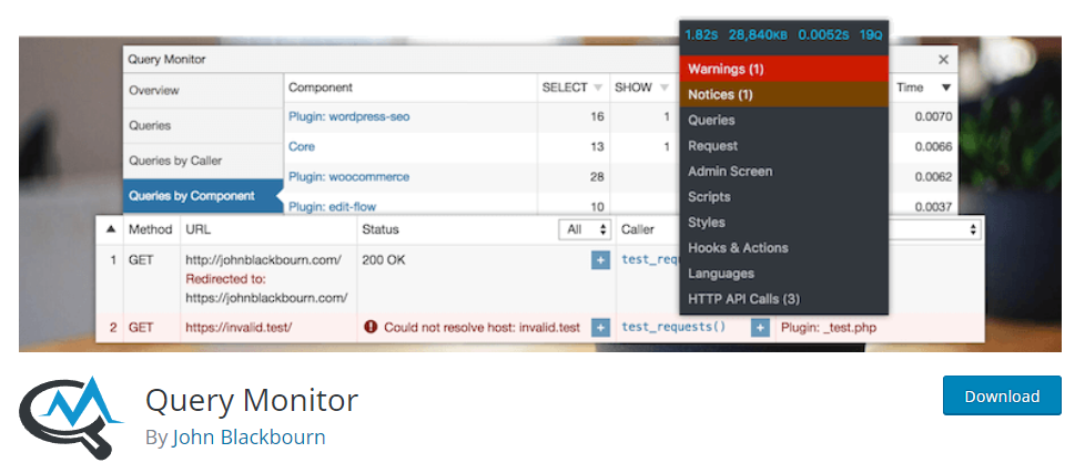 Query Monitor – gỡ lỗi cho WordPress – BIBICA.NET